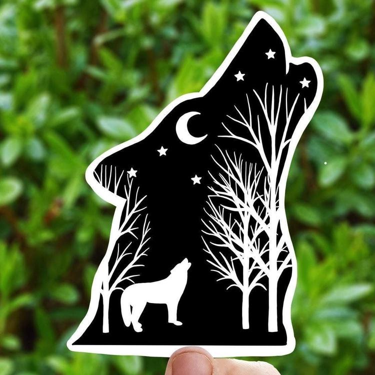 Scenic Wolf Vinyl Stickers – Wolf Park