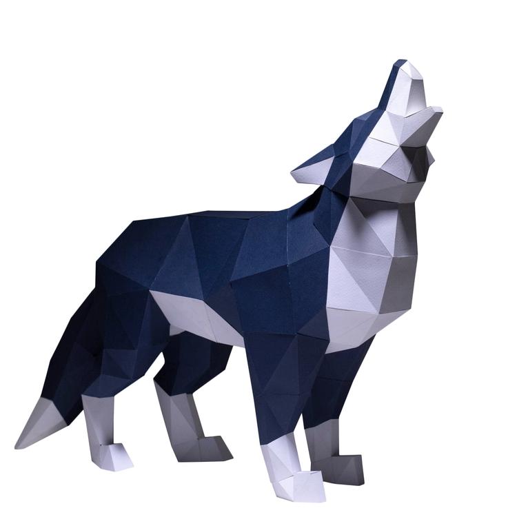 Papercraft Wolf Sculptures – Wolf Park